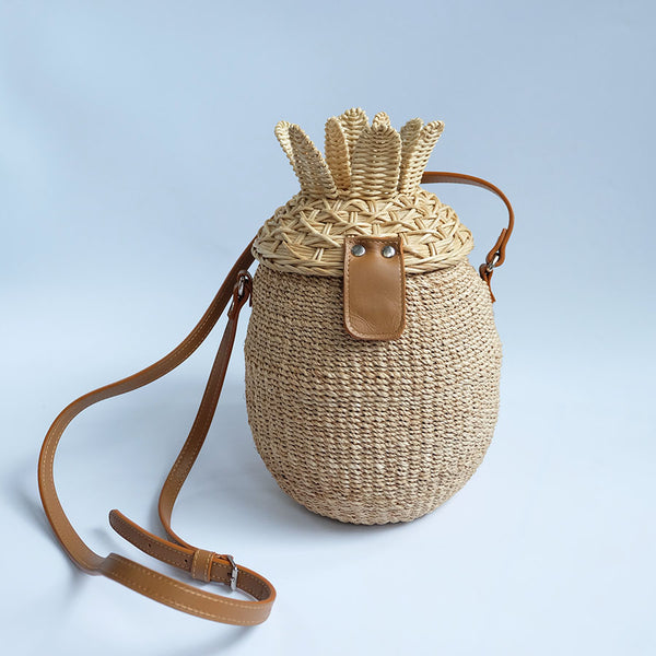 "Piña" Natural Abaca and Wicker Bag – Cathy Handbags